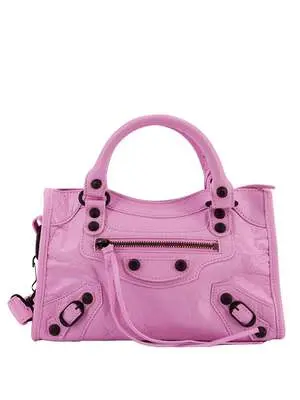 Balenciaga Balenciaga Le City Mini Arena Leather Bag Multicolor