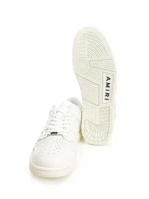 Amiri Skeletal Leather Low Top Sneakers - White