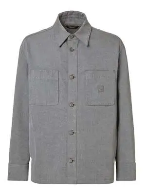 Fendi Grey Cotton Shirt Jacket