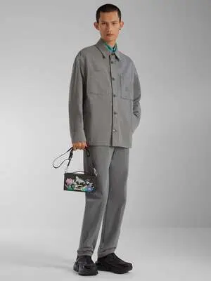 Fendi Grey Cotton Shirt Jacket