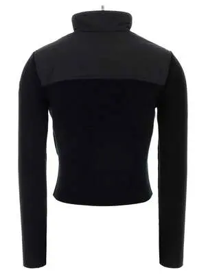 Moncler Zip-up Cotton Cardigan - Black