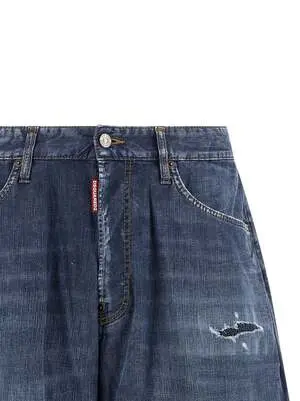 Dsquared2 Distressed Denim Bermuda Shorts