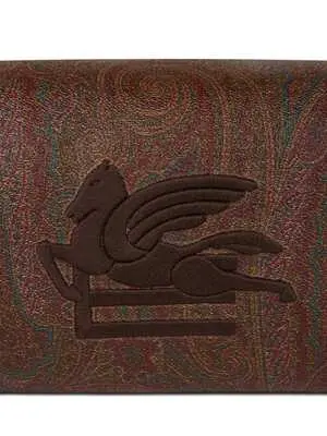 Etro Arnica Bag With Pegasus Embroidery - Brown