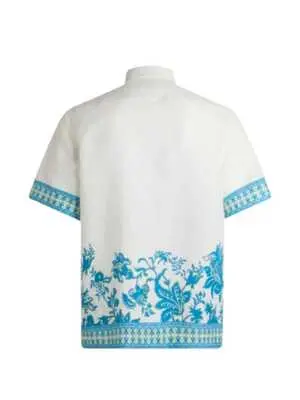 Etro Geometric Floral Linen Shirt