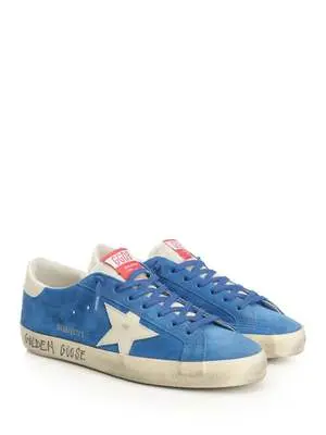 GOLDEN GOOSE Super-star Suede Sneakers - Blue