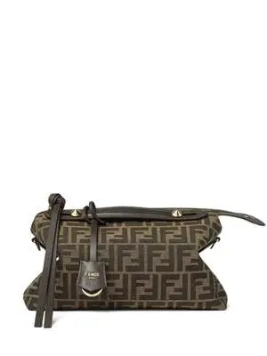 Fendi By The Way Soft Medium Ff Jacquard Bag - Brown