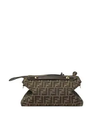Fendi By The Way Soft Medium Ff Jacquard Bag - Brown