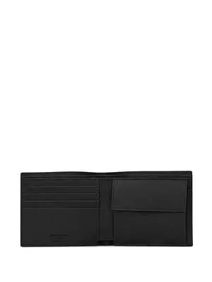 Saint Laurent Embossed Logo Bi-fold Wallet - Black