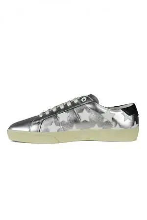 Saint Laurent Court Classic Sneakers - Silver