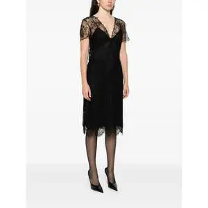 Prada Short Sleeve Lace Dress
