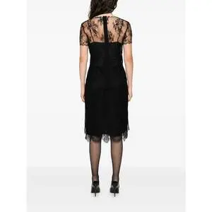 Prada Short Sleeve Lace Dress