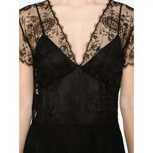Prada Short Sleeve Lace Dress