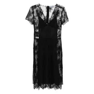 Prada Short Sleeve Lace Dress