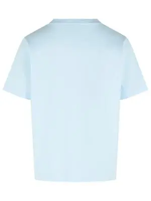 Casablanca Airbrush Smiley' Light Cotton T-shirt - Blue
