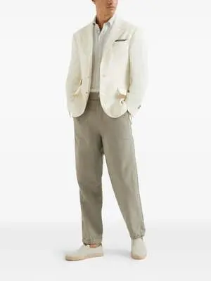 Brunello Cucinelli Ribbed Knit Polo Shirt