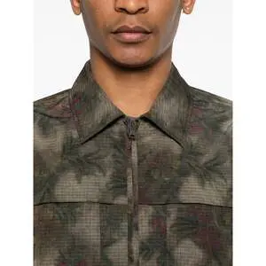 Herno Floral Print Zip-up Shirt Jacket