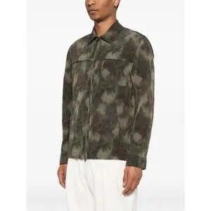 Herno Floral Print Zip-up Shirt Jacket