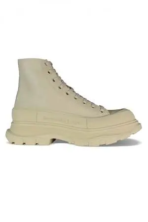 Alexander McQueen Tread Slick High-top Sneakers - Cream