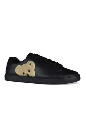 Palm Angels Teddy Bear Detail Leather Sneakers