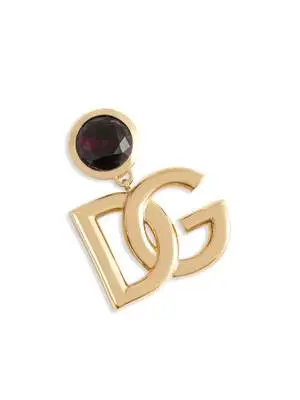 Dolce & Gabbana Logo Dangle Earrings - Silver