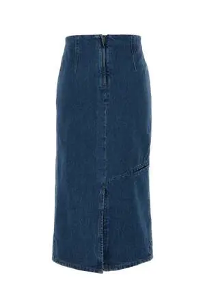 JIL SANDER Asymmetrical Denim Skirt - Blue
