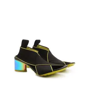 Bottega Veneta Fabric Flex Sandals With Embossed Logo - Black