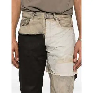 Rick Owens Panelled Patchwork Jeans - Black