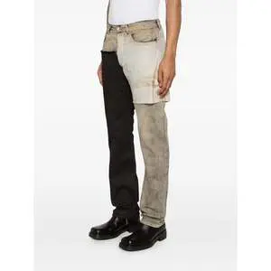 Rick Owens Panelled Patchwork Jeans - Black