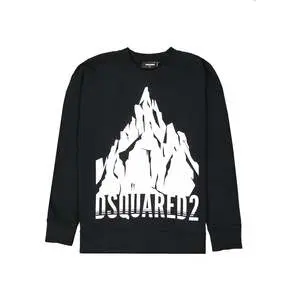 Dsquared2 Cotton Logo Sweatshirt - Black