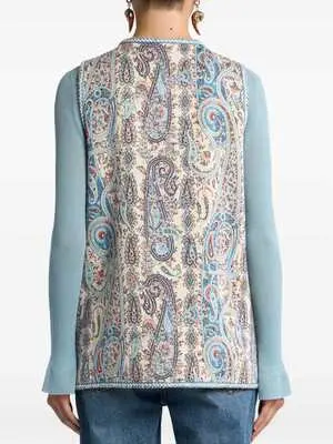 Etro Jacquard Vest With Floral Paisley Pattern - Multicolor