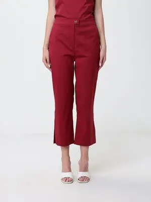 Max Mara Tailored Wide Leg Pants - Red