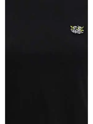 Kenzo Cotton T-shirt With Embroidered "wild Tiger - Black