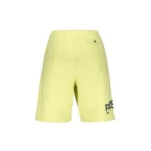 Heron Preston Cotton Printed Detail Shorts - Yellow