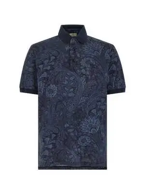 Etro Pegasus Arnica Polo With Paisley Pattern - Multicolor