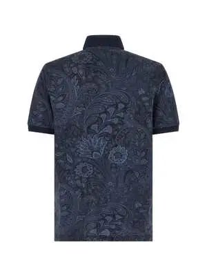 Etro Pegasus Arnica Polo With Paisley Pattern - Multicolor