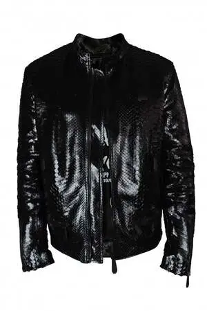 Philipp Plein Python Biker Jacket