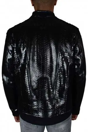Philipp Plein Python Biker Jacket