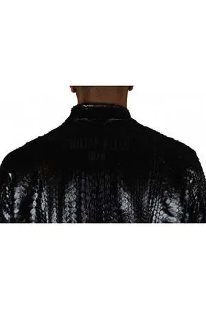 Philipp Plein Python Biker Jacket