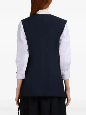Marni Wool Waistcoat With Side Slits