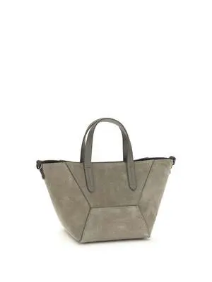 Brunello Cucinelli Suede Shoulder Bag - Brown
