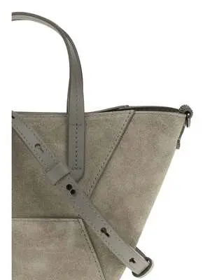 Brunello Cucinelli Suede Shoulder Bag - Brown