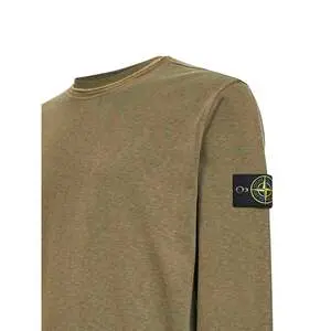 Stone Island Crew Neck Long Sleeve Sweatshirt - Green