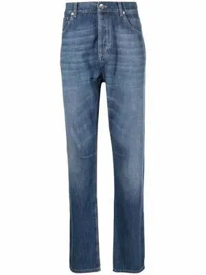 Brunello Cucinelli Straight-leg Jeans With Faded Effect - Blue