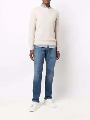 Brunello Cucinelli Straight-leg Jeans With Faded Effect - Blue