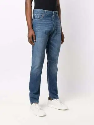 Brunello Cucinelli Straight-leg Jeans With Faded Effect - Blue