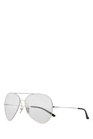 Gucci Aviator Metal Sunglasses - Silver