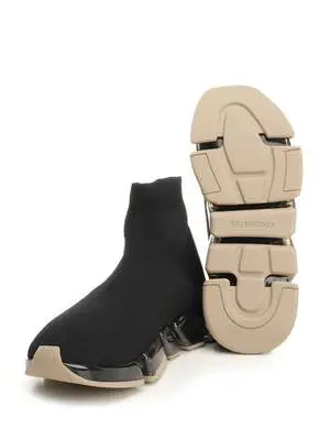 Balenciaga Speed 2.0 Full Clear Sole Sneaker - Black