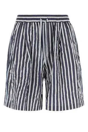 Dolce & Gabbana Embroidered Viscose Blend Bermuda Shorts - Multicolor