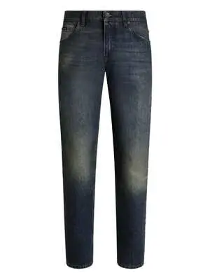Dolce & Gabbana Jeans With Logo Plaque
