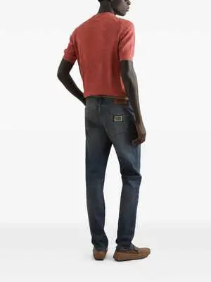 Dolce & Gabbana Jeans With Logo Plaque
